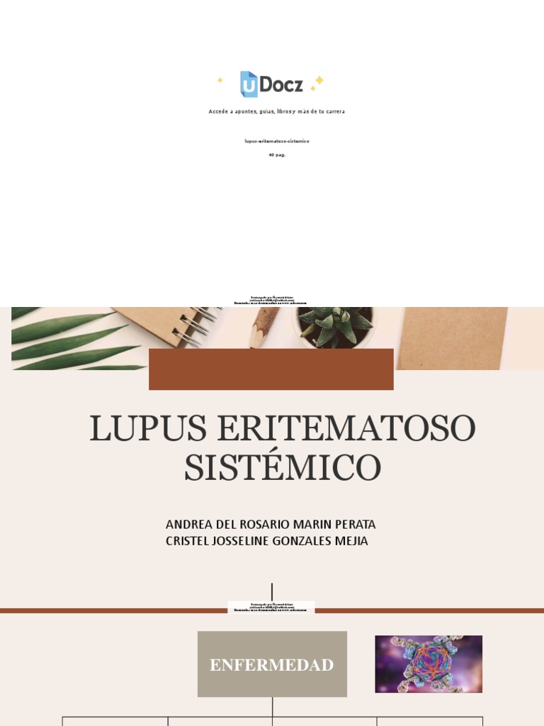 Lupus Eritematoso Sistemico 354291 Downloable 2718938 | PDF | Medicina CLINICA | Especialidades ...