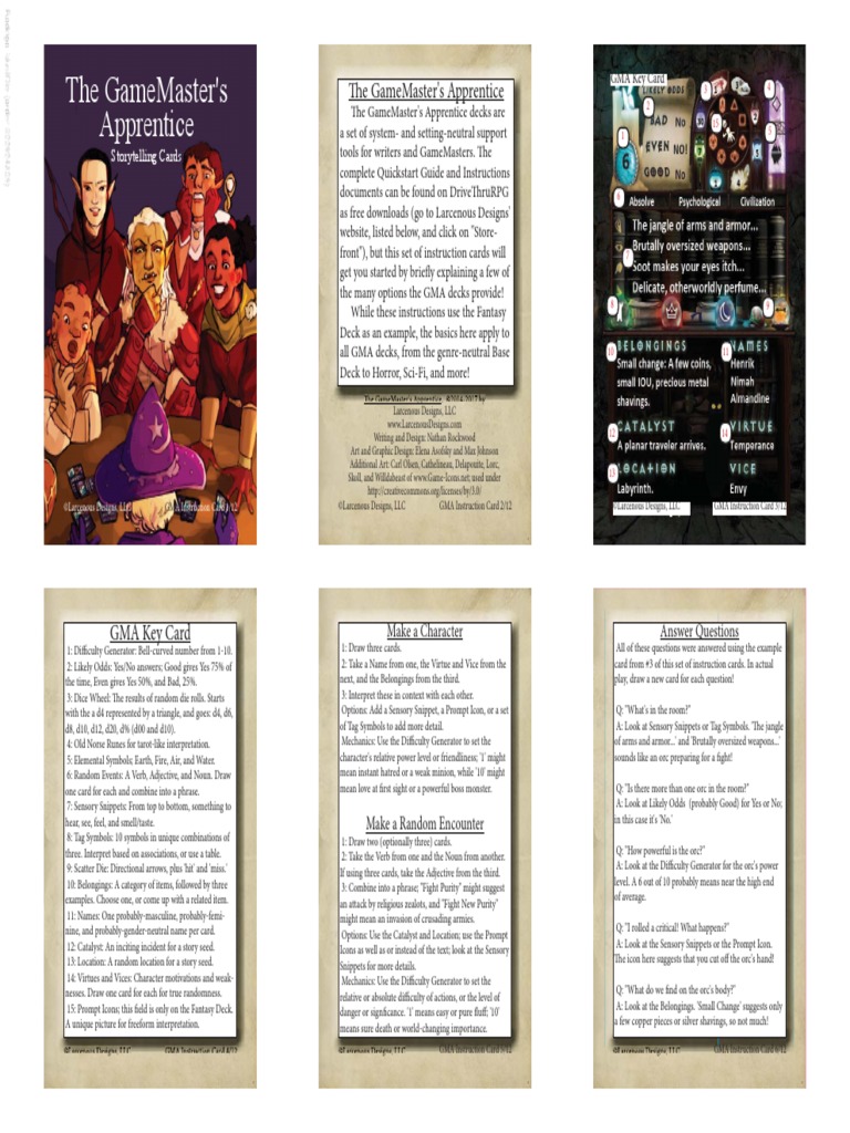 GMA FormFillable Instruction Cards PDF | PDF