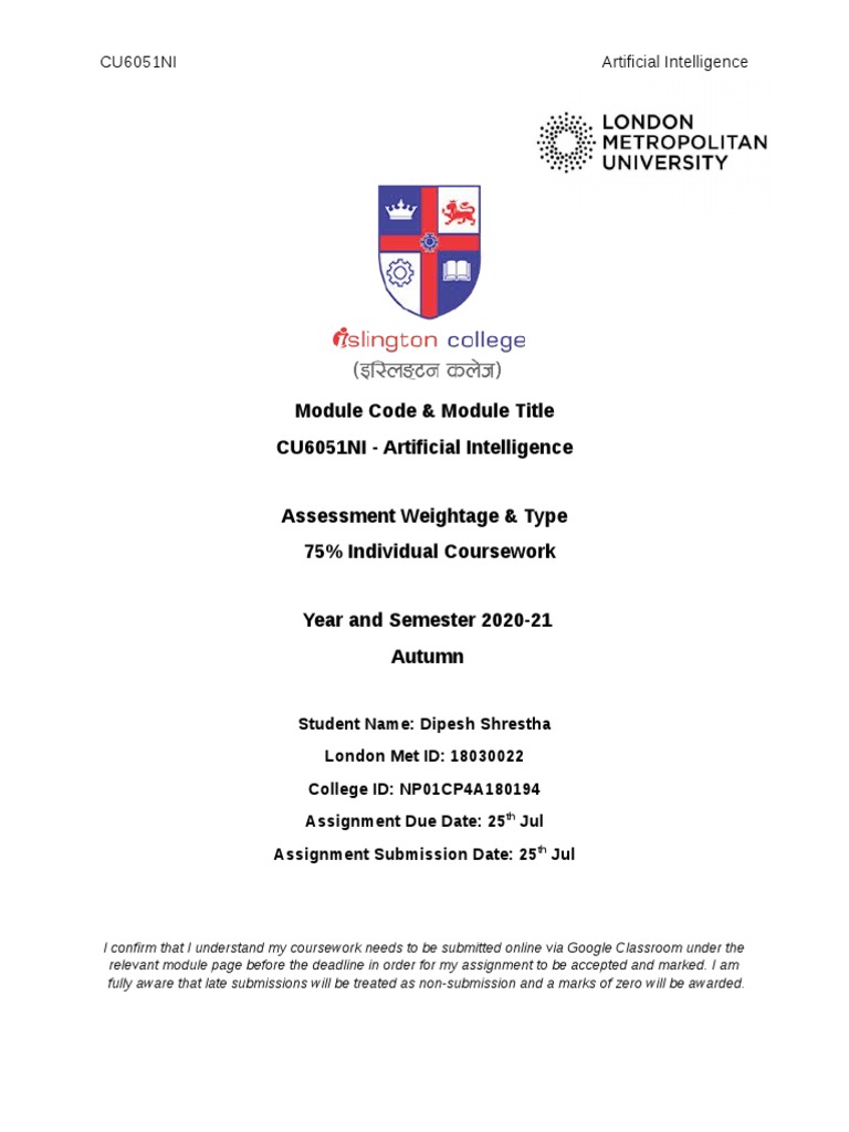 Dipesh Shrestha 1 PDF | PDF | Artificial Intelligence | Intelligence (AI) & Semantics