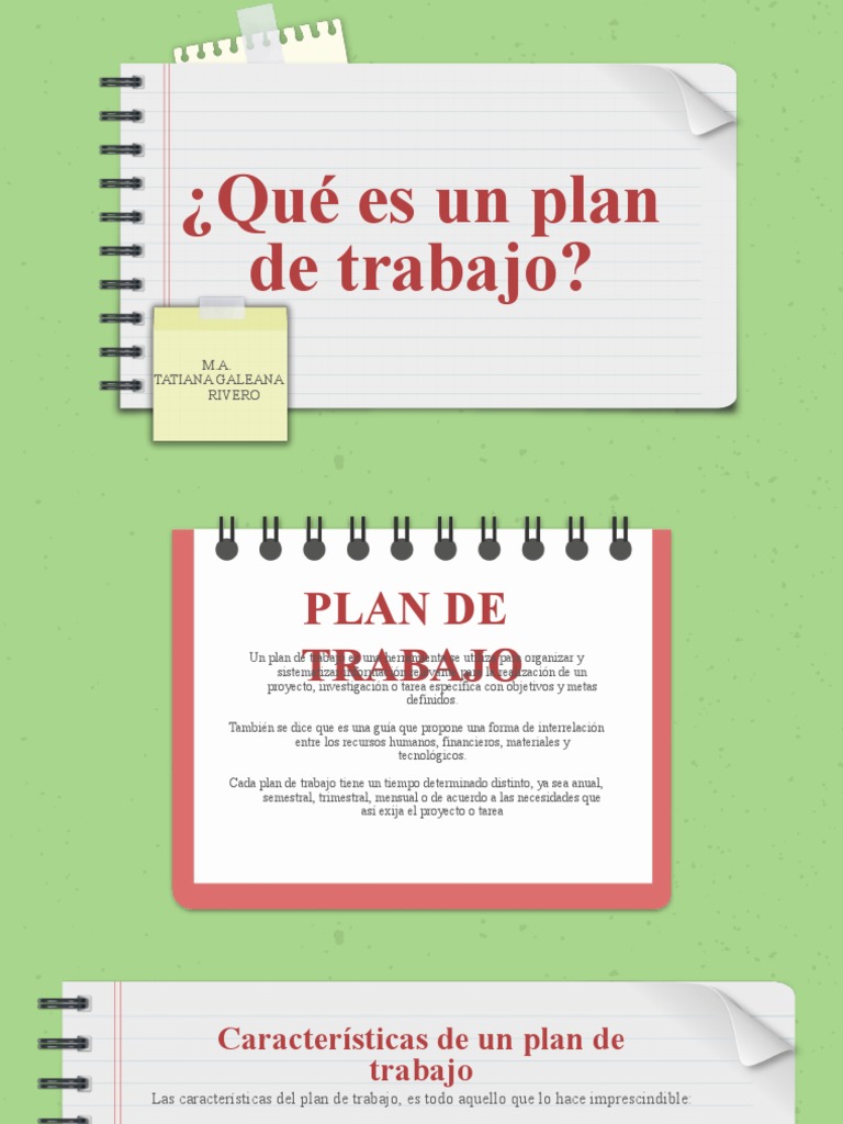 3.qué Es Un Plan de Trabajo | PDF | Planificación | Planificación ...