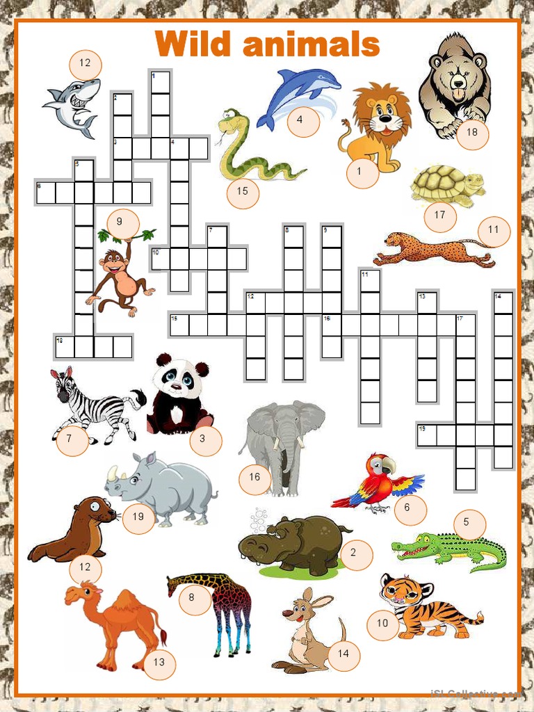 Crosswords - Wild Animals | PDF