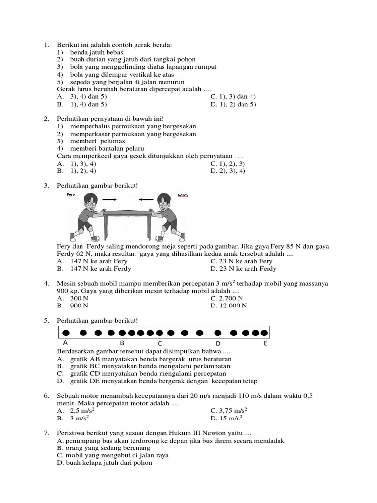 Latihan Soal PAS Fisika | PDF