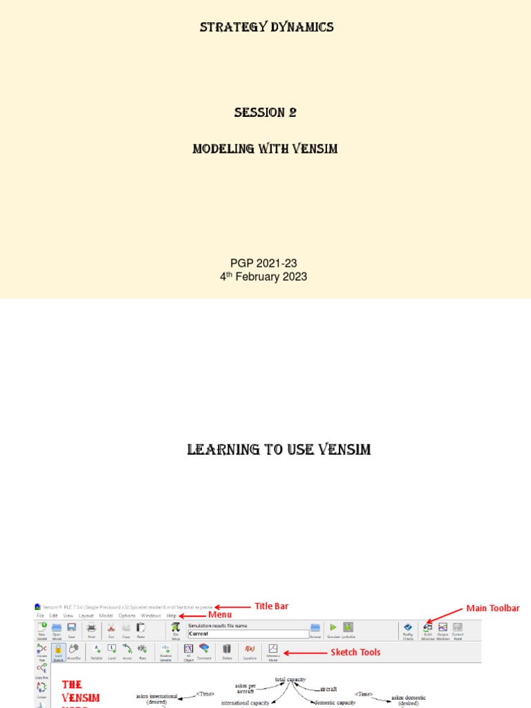 Session 2 - Modeling With Vensim | PDF | Point And Click | Menu (Computing)