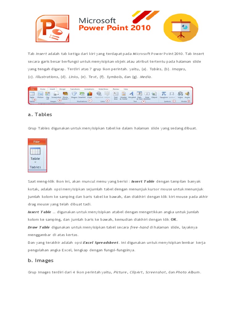Fungsi Tab Insert di PowerPoint | PDF | Seni | Teknologi & Rekayasa