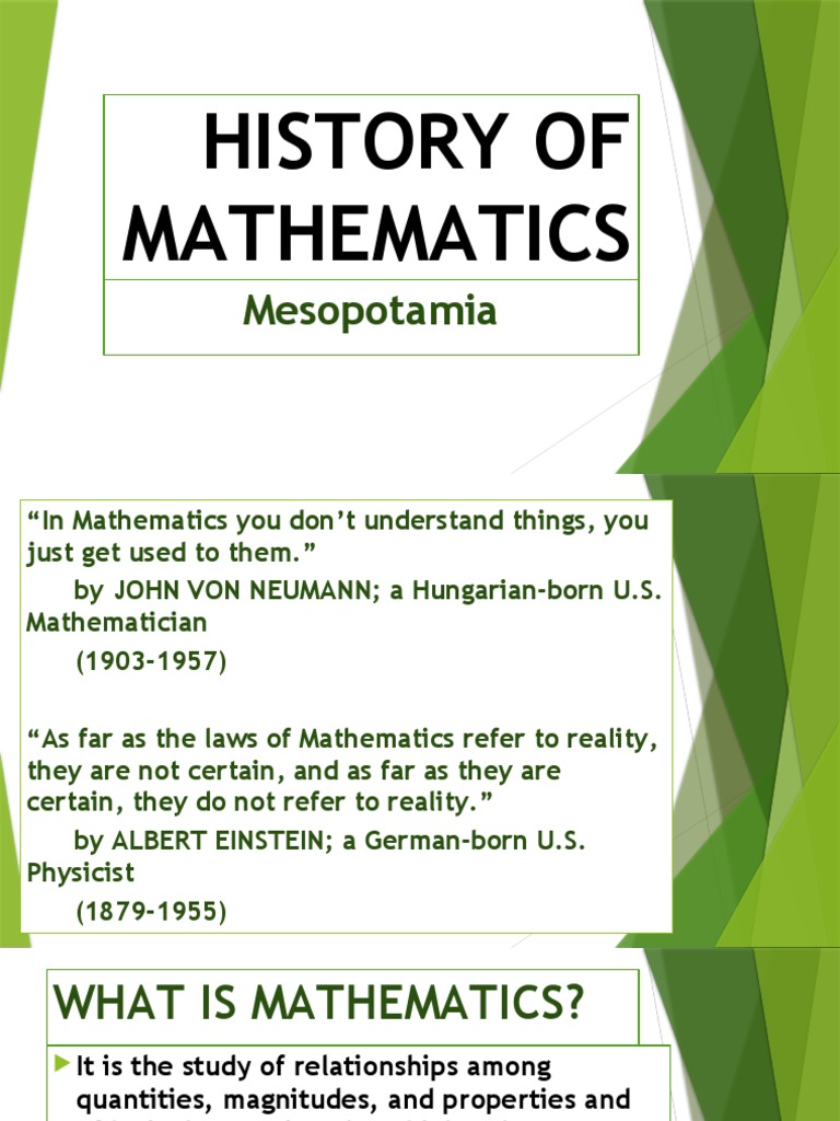 History of Ancient Mesopotamian Mathematics | PDF | Mesopotamia ...