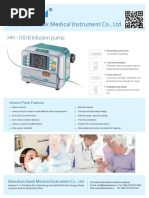 Brochures Infusion Pump ME600 | PDF | Intravenous Therapy | Vacuum Tube