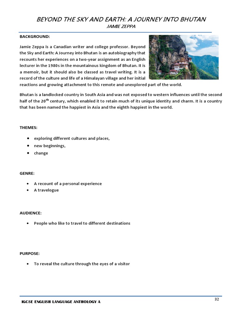 Techniques - Beyond The Sky and Earth | PDF | Bhutan | Mountains