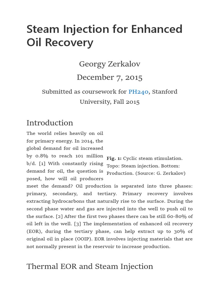 Steam-Injection-for-Enhanced-Oil-Recovery | PDF | Enhanced Oil Recovery ...