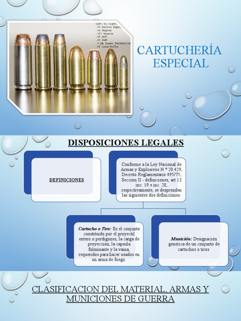 Cartuchería | PDF | Munición | Cartucho (armas de fuego)