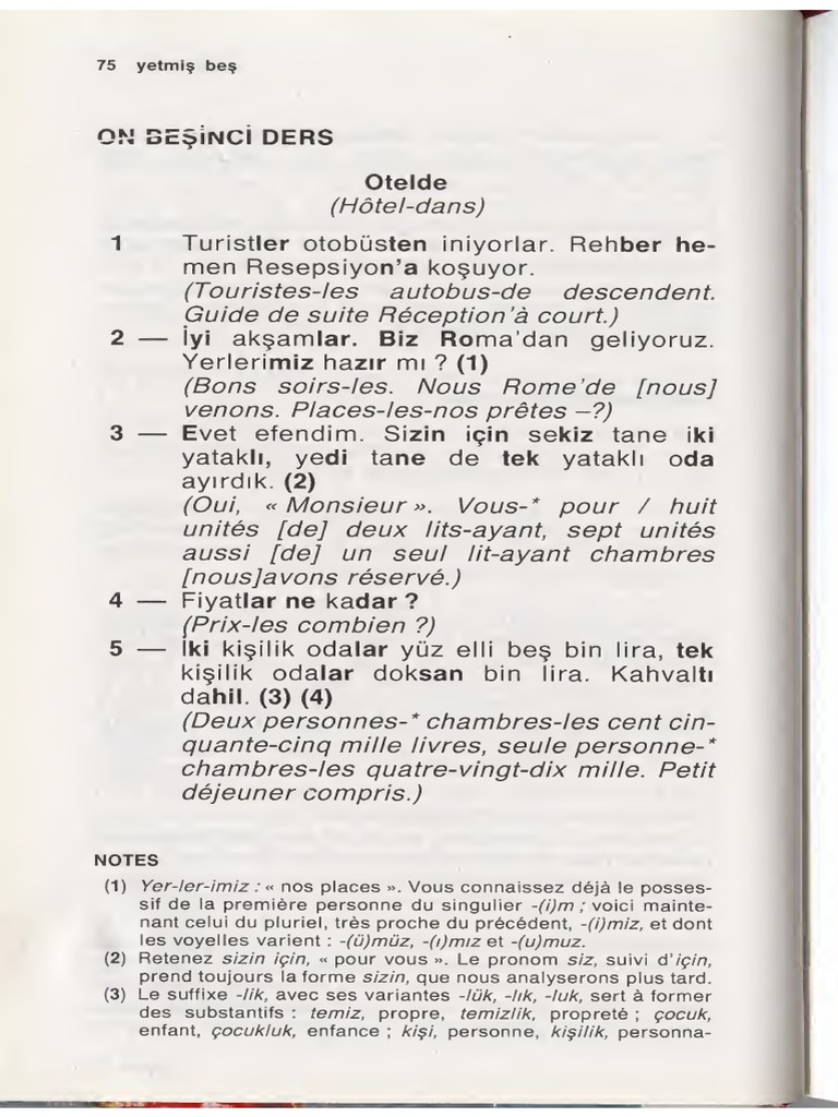 Assimil - Le Turc Sans Peine 2 | PDF | Nombre grammatical | Tapis