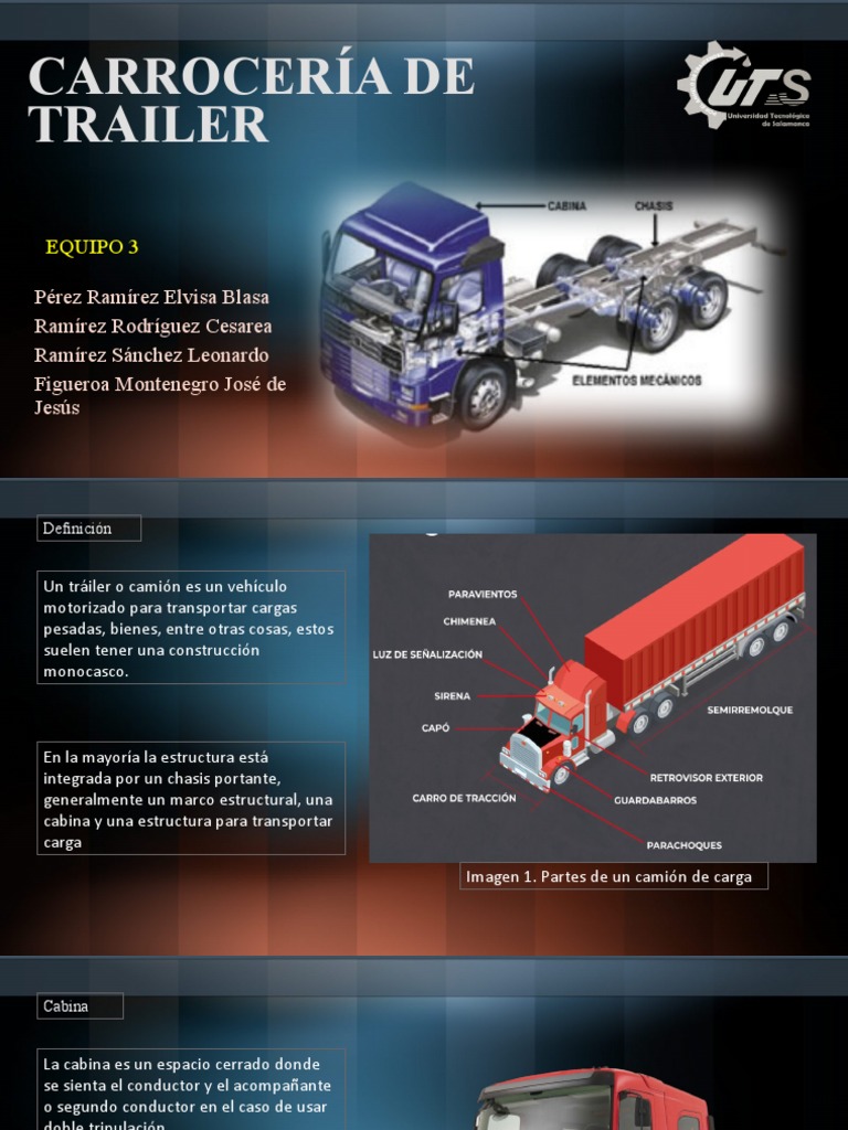 Carrocería de Trailer | PDF | Camión | Tecnología de vehículos