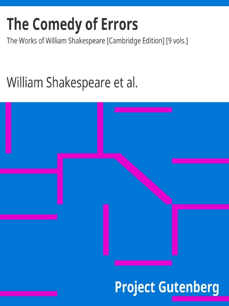 The Comedy of Errors - Shakespeare EBook | PDF | Young Adult