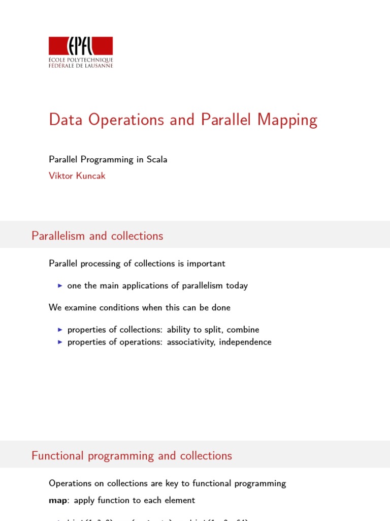 Week02 2 Data Operations And Parallel Mapping Pdf