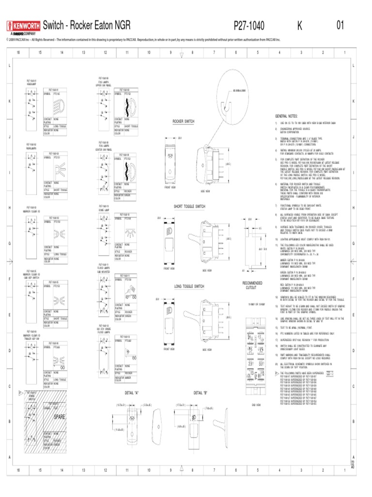 P27-1040 Switch - Eaton PNs | PDF | Switch | Color