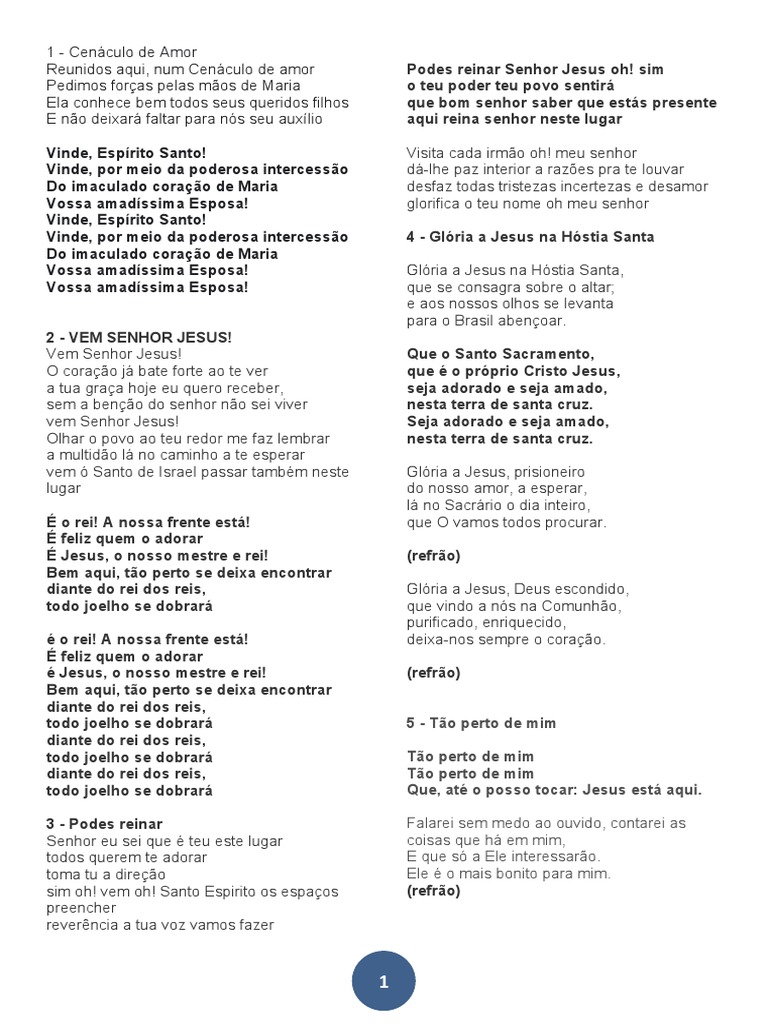 Canto para Hora Santa | PDF