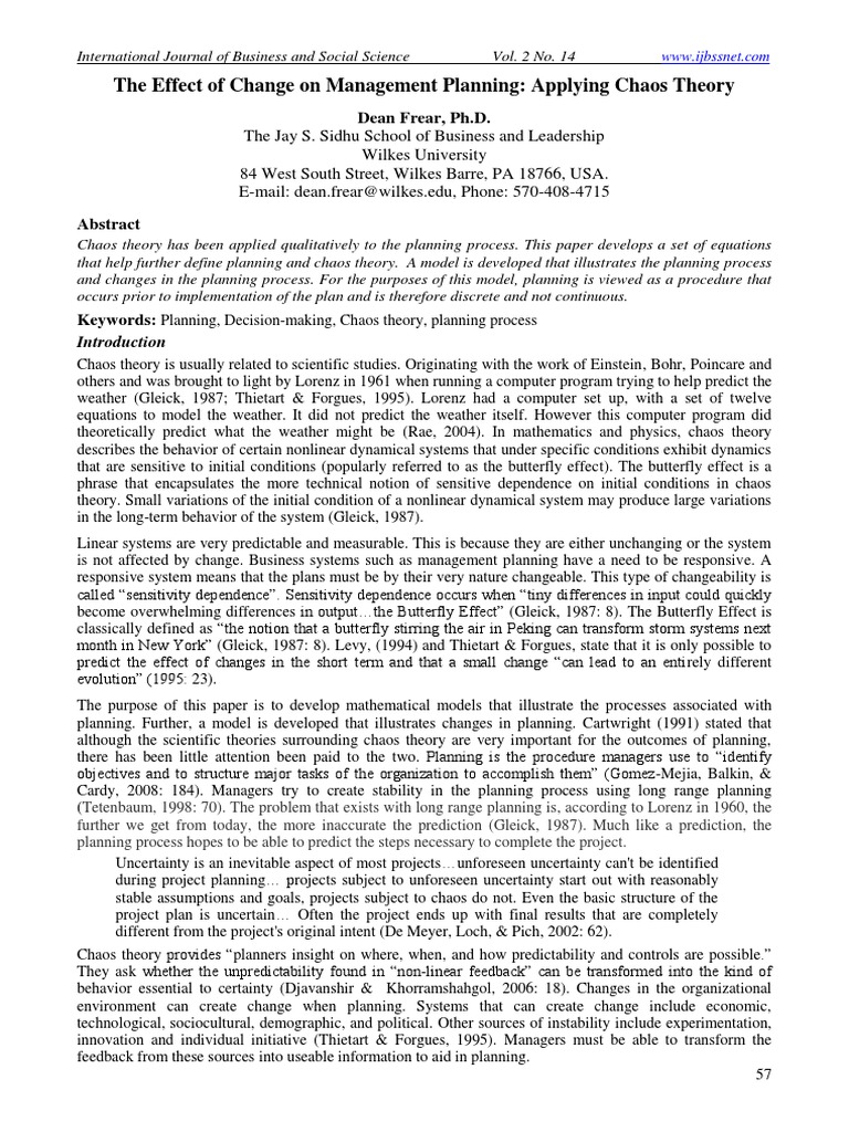 Cahos Theory PDF | Download Free PDF | Chaos Theory | Theory