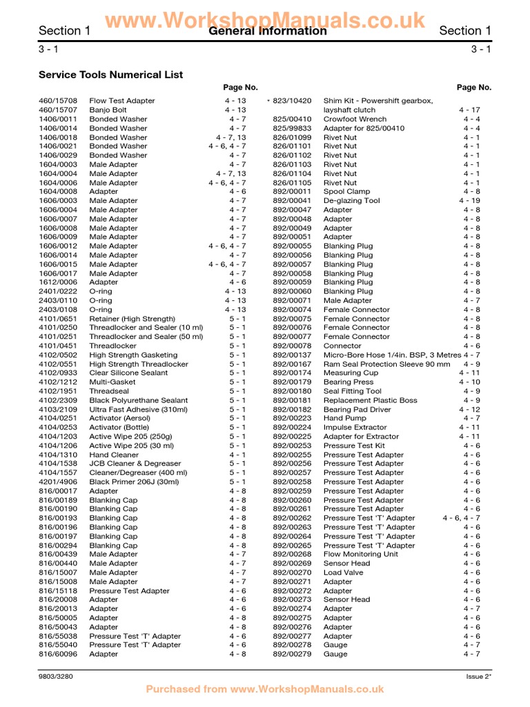 Section 1 Section 1: General Information | PDF | Nut (Hardware ...