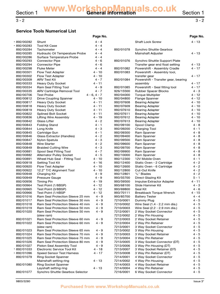 Section 1 Section 1: General Information | PDF | Electrical Connector | Tools