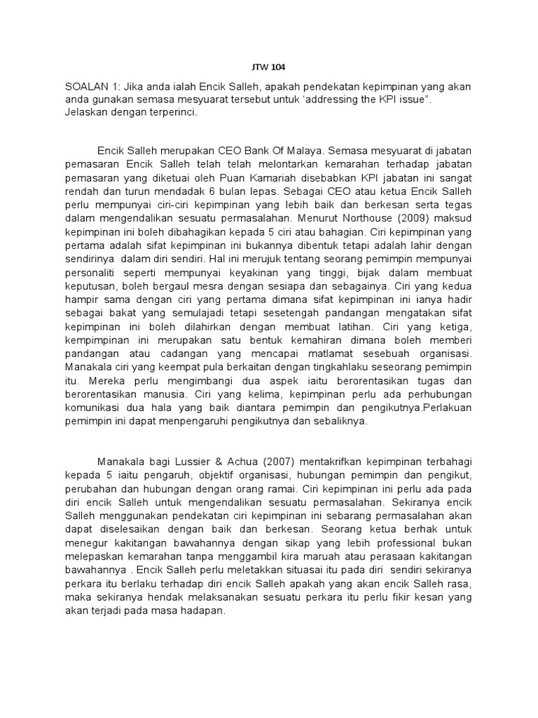 Assigment JTW 104 | PDF | Bisnis