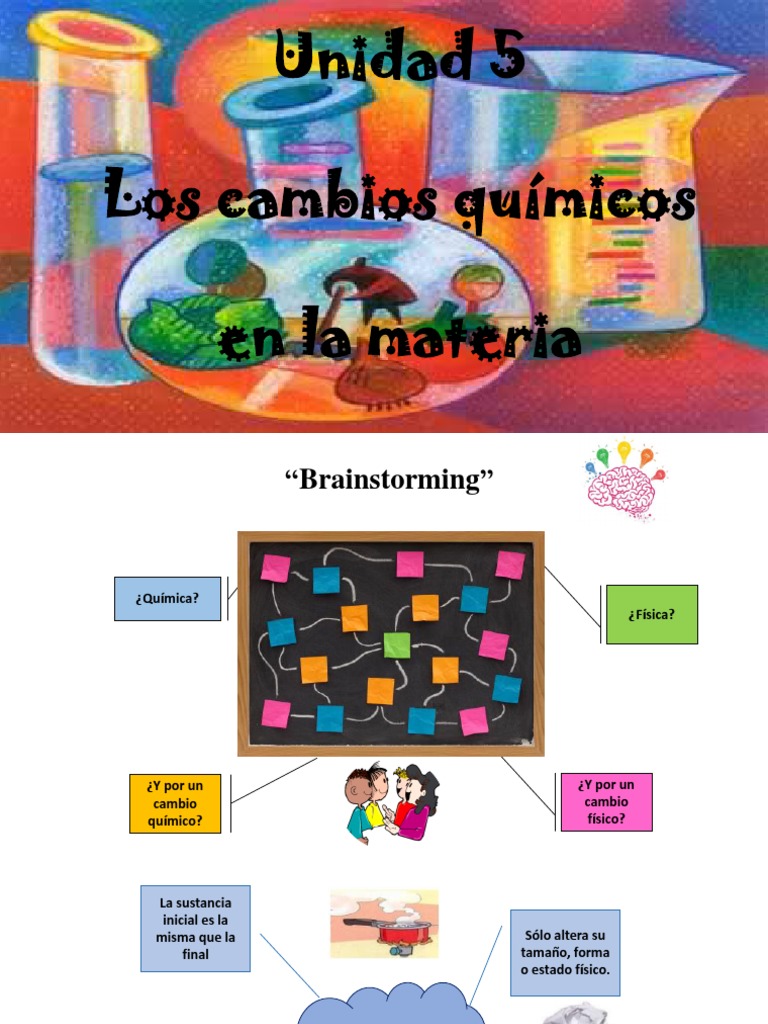 Cambios Físicos y Químicos en la Materia | PDF | Mezcla | Sustancias ...