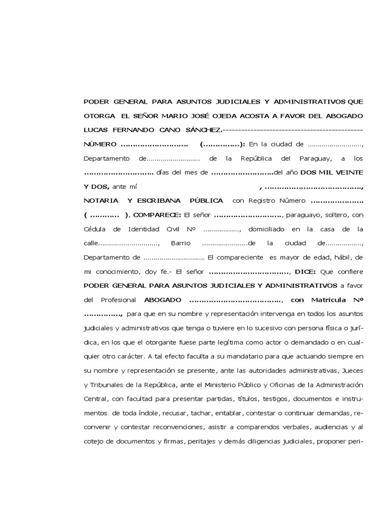 Poder General Judicial y Administrativo | PDF | Gobierno | Justicia