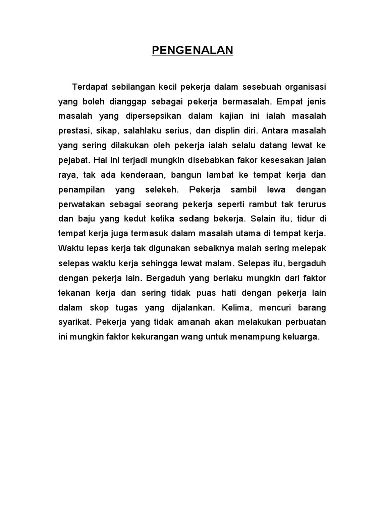 Pengenalan | PDF | Karier & Perkembangan