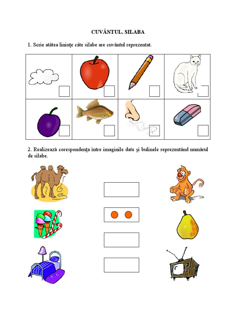 Fise Logopedice Silabe Etc | PDF