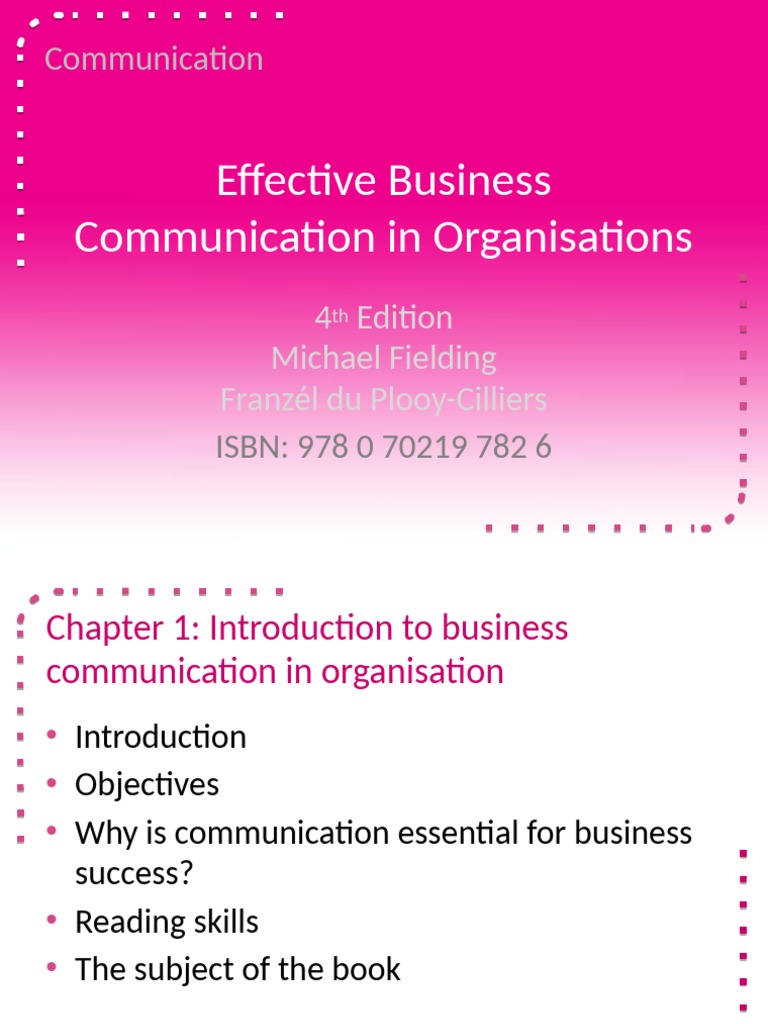 Effective Business Communication Bcm 1 Juta Pdf Communication