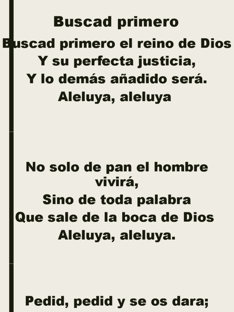 Buscad Primero | PDF