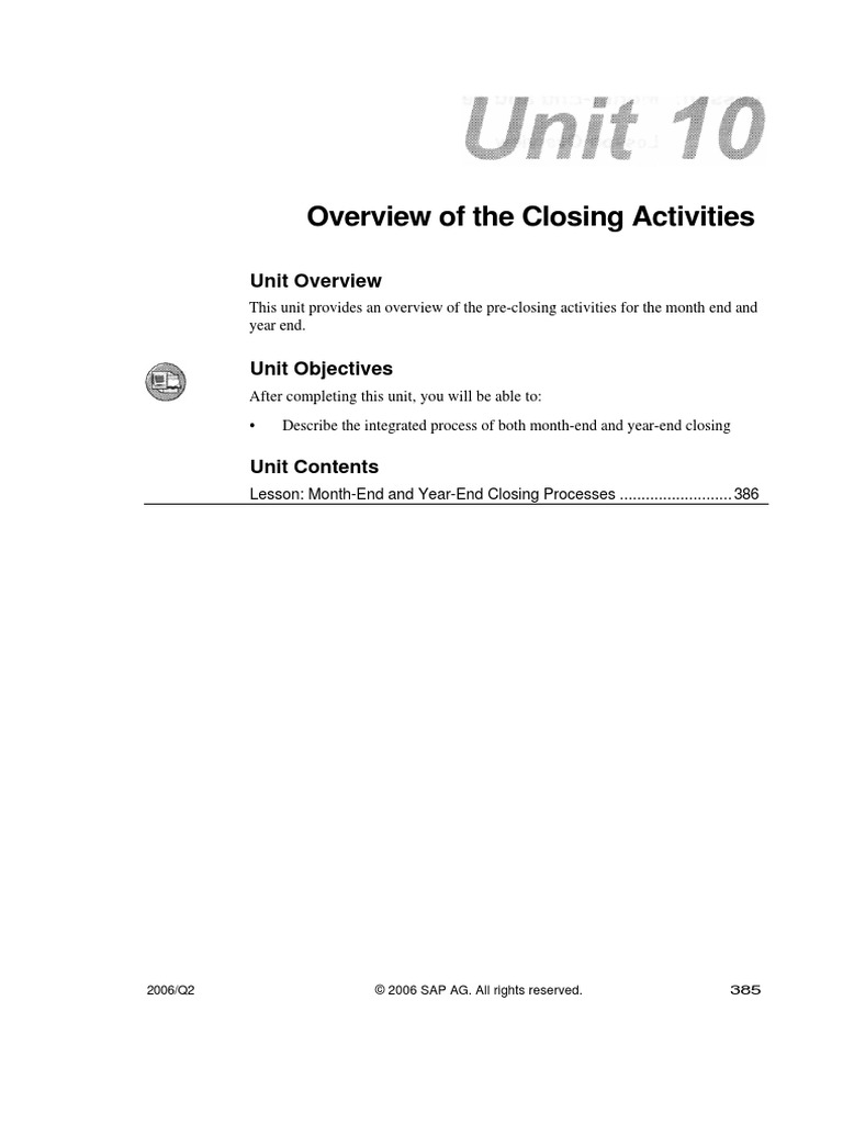 12 Unit 10 - Closing Activities | PDF | Economies | Financial Services
