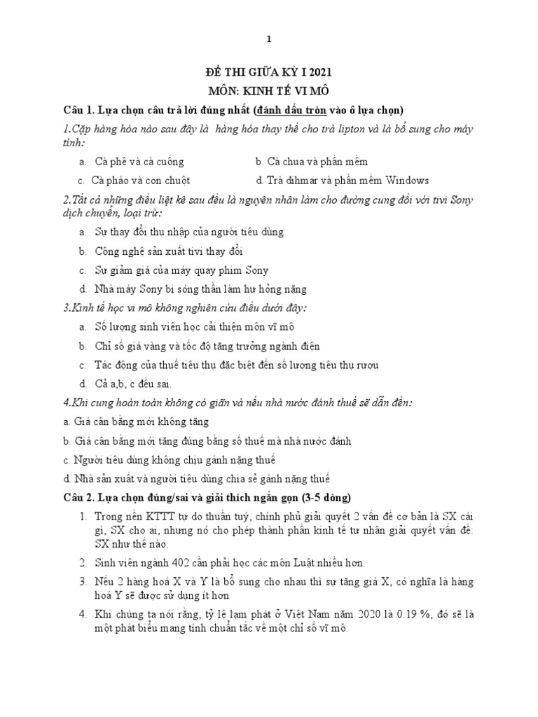 KTDN - KTVM - de Thi Giua Ki 2021 | PDF