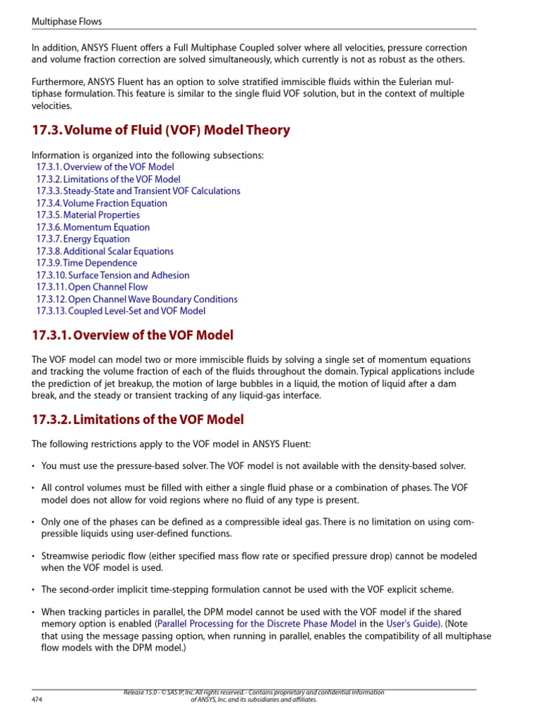 Fluent Vof | PDF | Fluid Dynamics | Applied And Interdisciplinary Physics