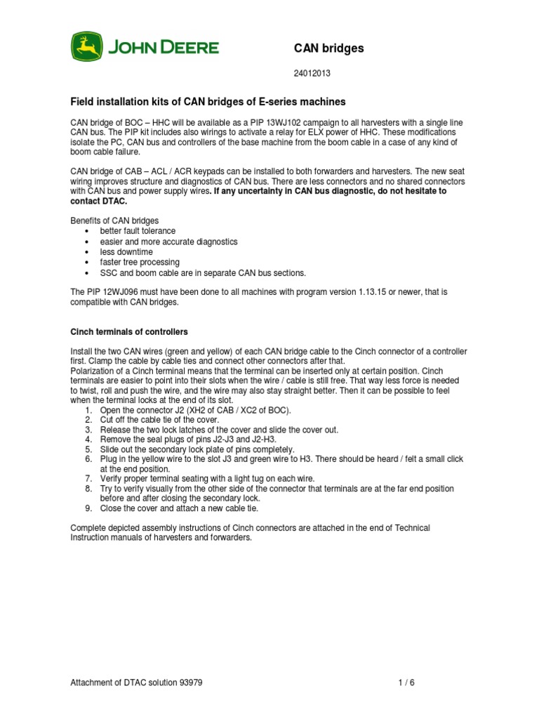IT4 CAN Bridges Install | PDF | Electrical Connector | Manufactured Goods