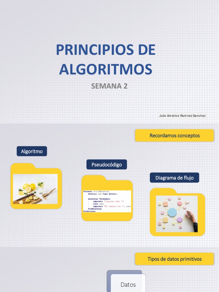 Semana 2 - Principios de Algoritmos | PDF | Algoritmos | Informática