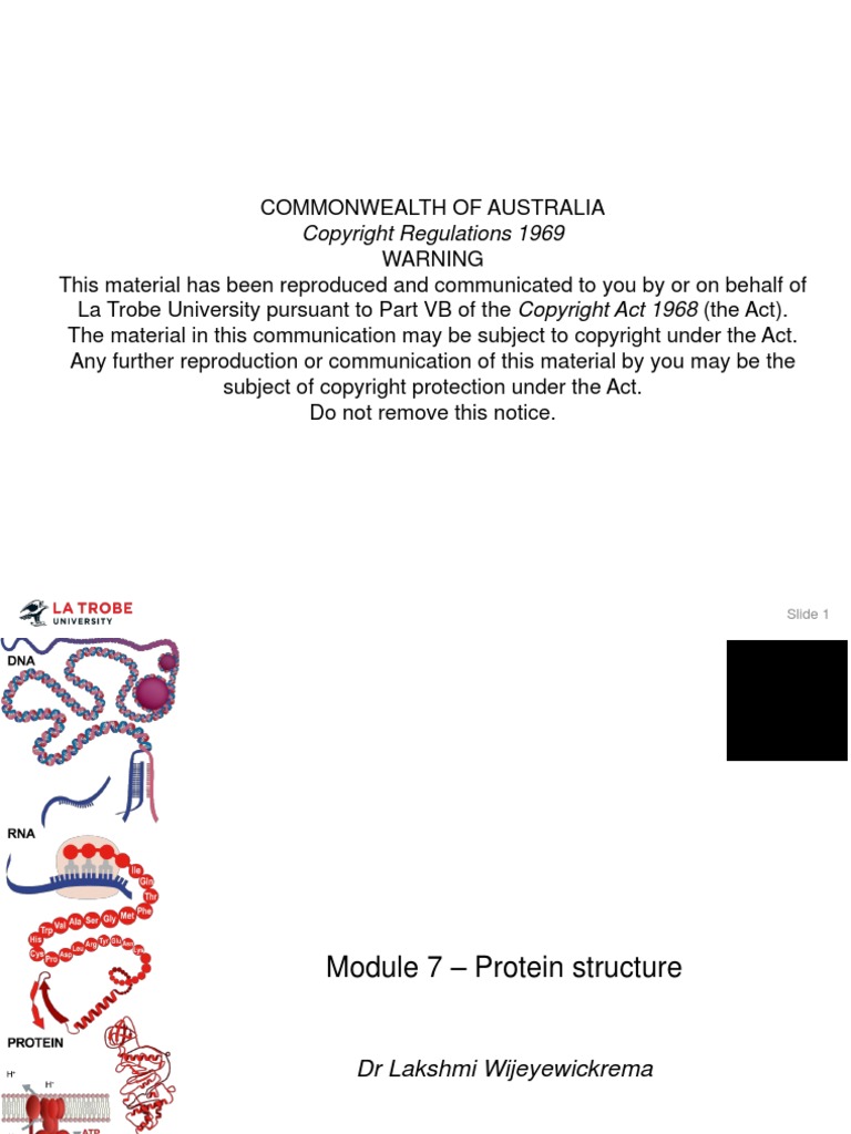 Protein Structure | PDF | Proteins | Amino Acid