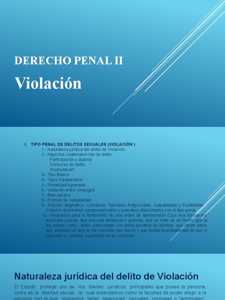 Aspectos legales y clasificación del delito de violación en el derecho penal mexicano | PDF ...