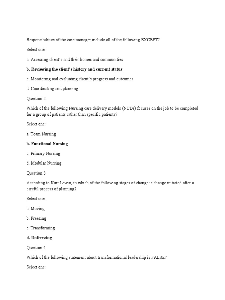 Nursing Change Management | PDF | Leadership | Nursing