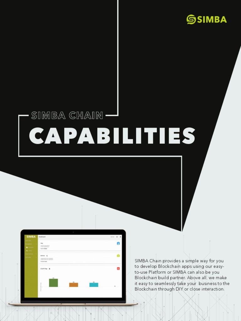 SIMBA Chain Capabilities | PDF | Mobile App | Information Technology ...
