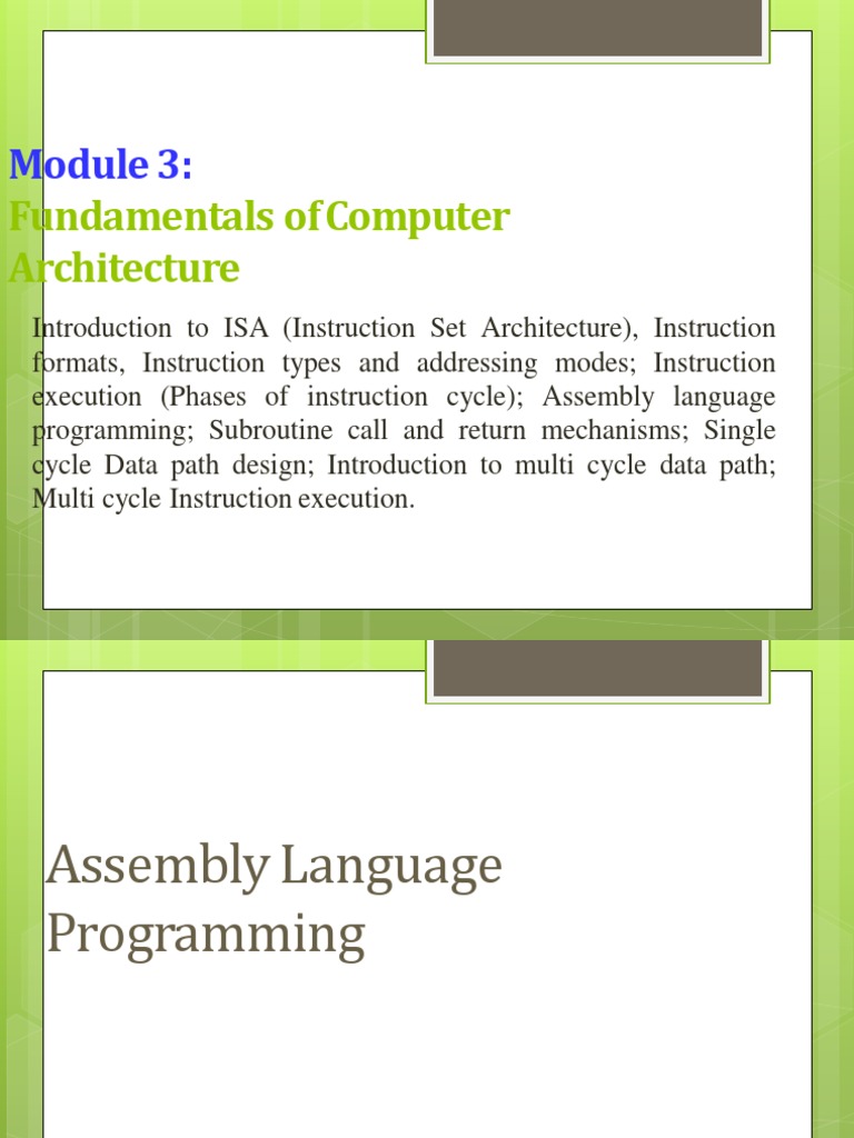 16-Instruction Set-19-01-2023 | PDF | Software Engineering | Computer Architecture