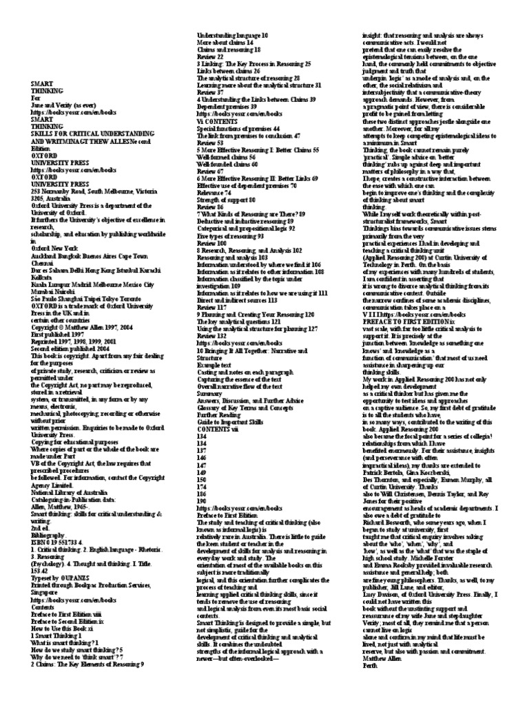 SMART | PDF | Reason | Thought