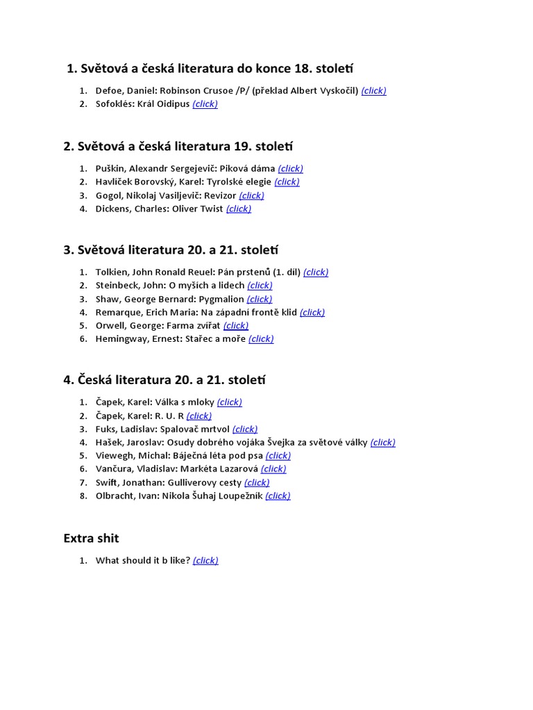 ČJ - Maturita | PDF