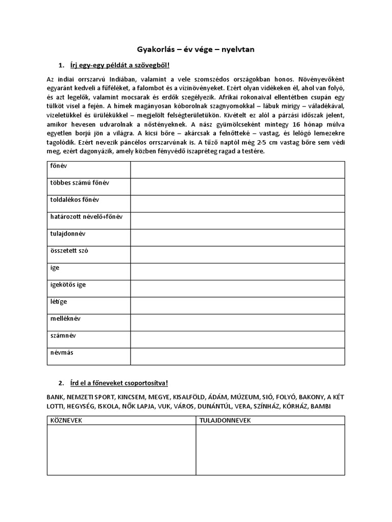 Gyakorlásév Vége | PDF