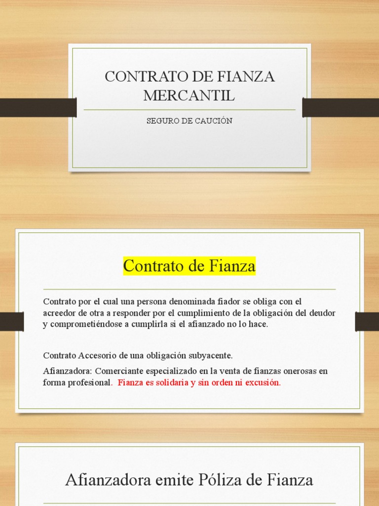 Contrato de Fianza y Reafianzamiento | PDF | Garantía | Seguro