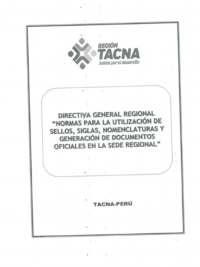 Normas para La Utilización de Sellos, Siglas, Nomenclaturas y ...