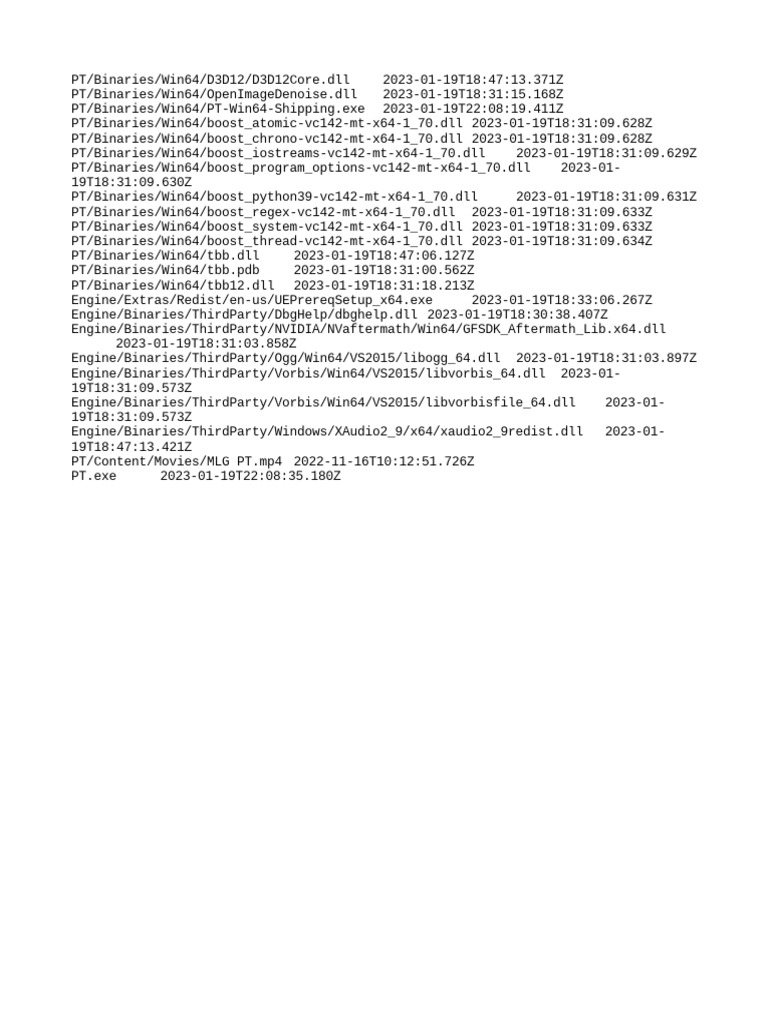 Manifest NonUFSFiles Win64 | PDF