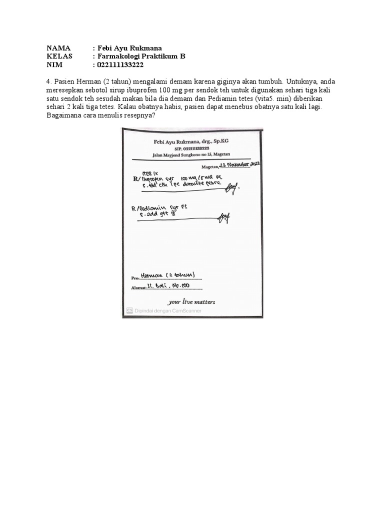 Farmasi Resep II | PDF