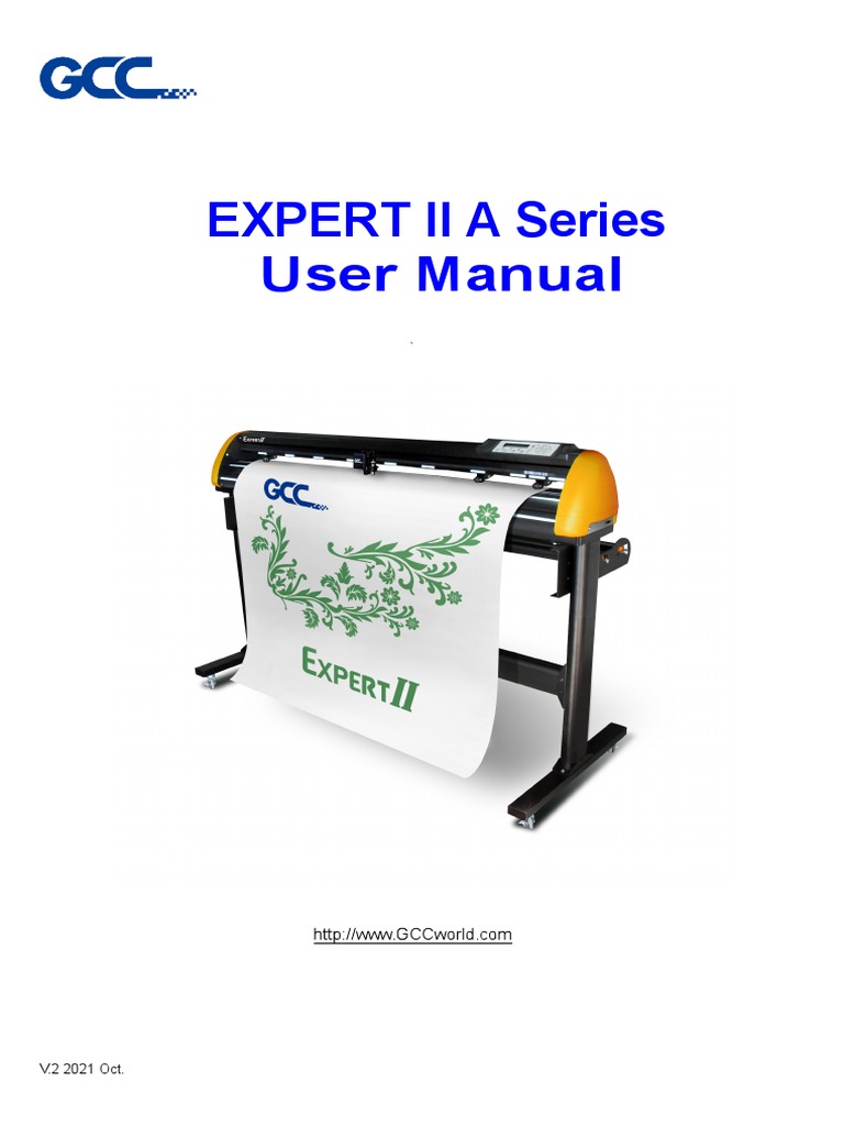Expert II A Cutting Plotter Manual | PDF | Installation (Computer Programs) | Device Driver