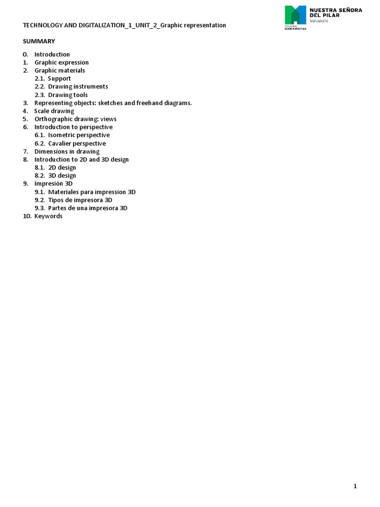 Graphic Representation in Technical Drawing | PDF | Drawing | Technical ...