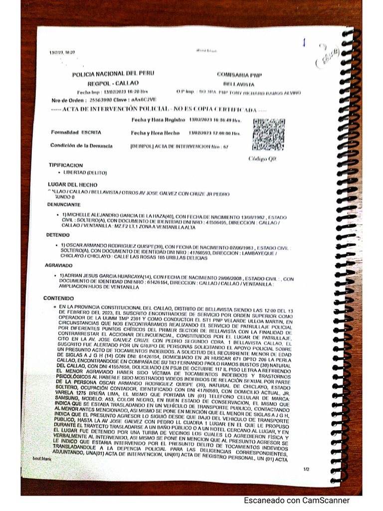 Documento Actor Civil Michele | PDF