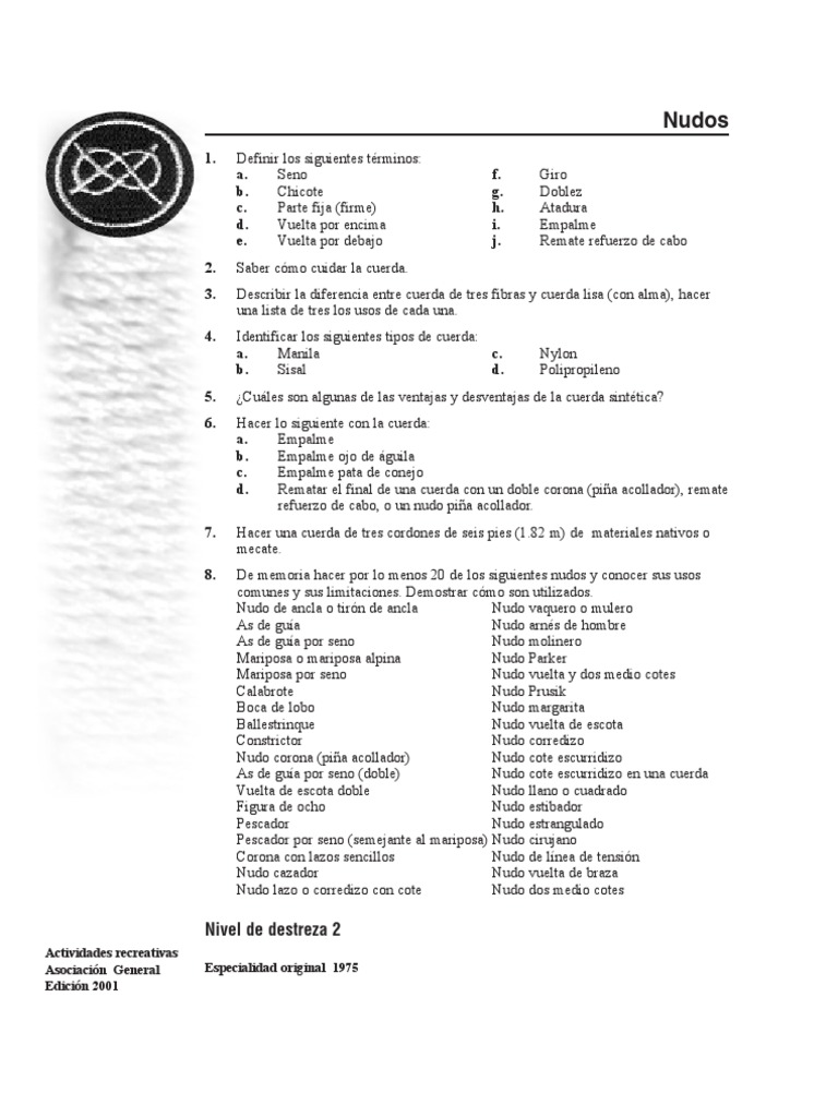 Nudos | PDF | Nudo | Cuerda
